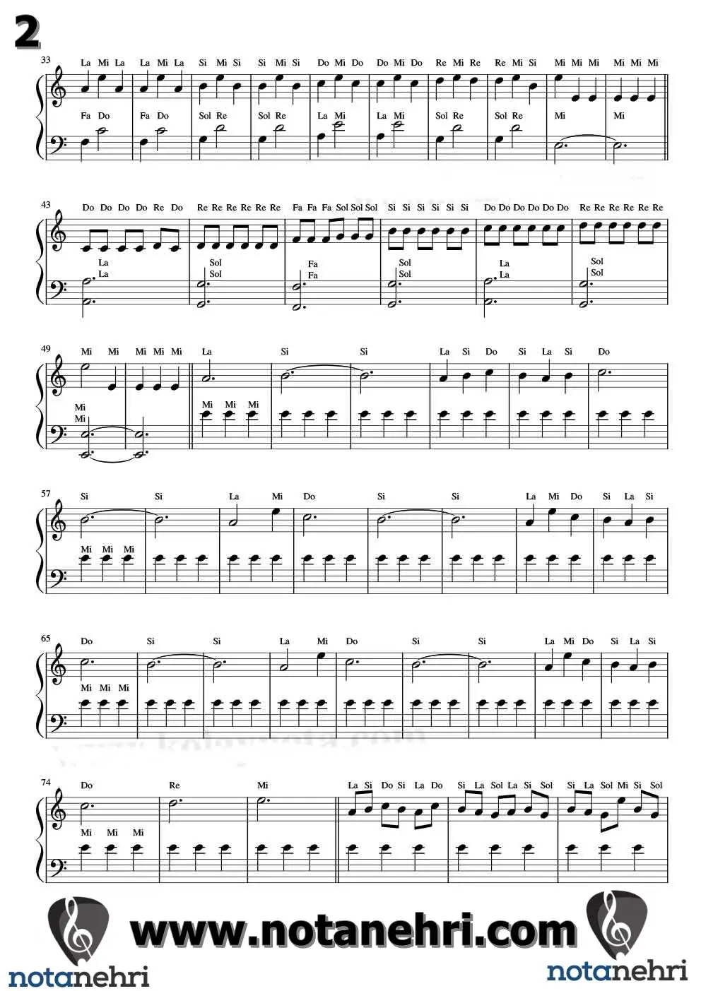 Interstellar-Yildizlararasi-Filmi-Muzigi-Piyano-Melodika-Notalari-notanehri-2 | Bağlama Notaları ...