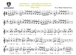 Mastika Melodika Notaları - Nota Nehri
